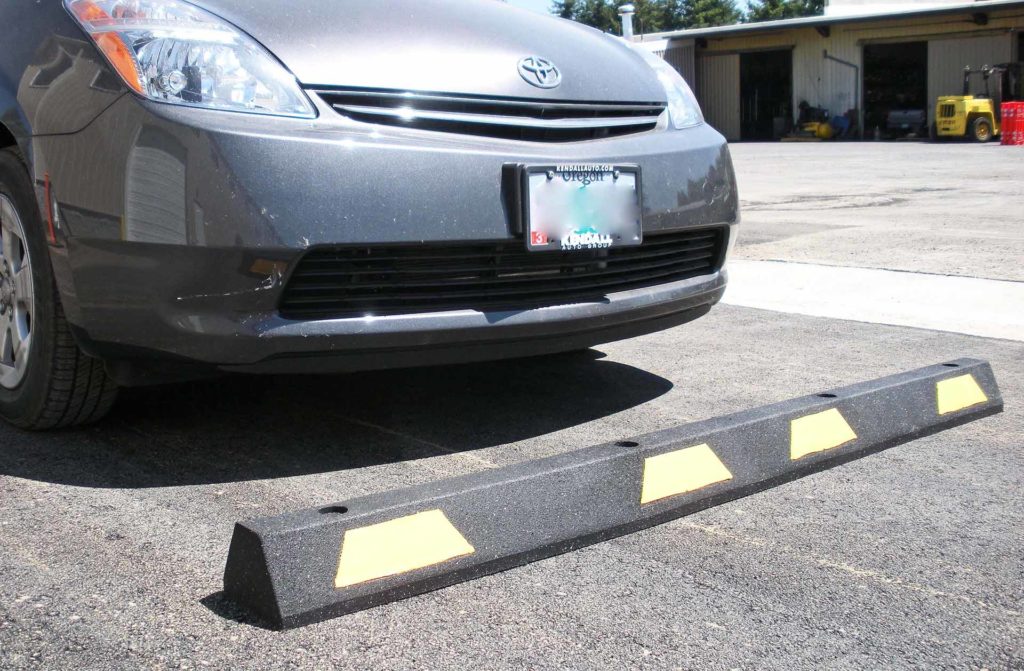 Rubber Car Stops - Capitol Barricade