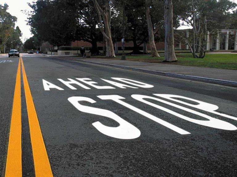 Preformed Thermoplastic "STOP" - Capitol Barricade