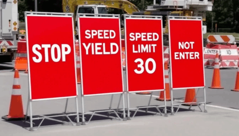 How Roll-Up Traffic Control Signs Boost Safety in Work Zones